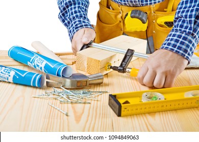 Work Carpenter Close Isolated Stock Photo 1094849063 | Shutterstock