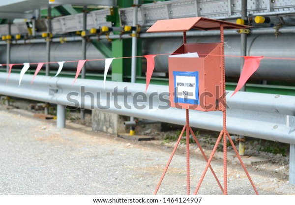 Work Permit Box Located On Construction Stock Photo 1464124907 ...