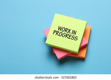 Work Progress Business Concept Stock Photo 527601802 | Shutterstock