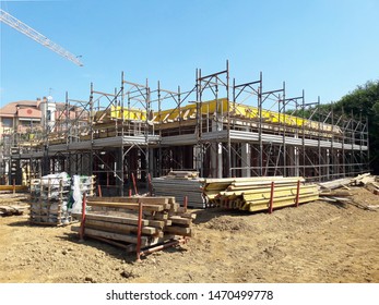 Work Progress On Construction Site Summer Stock Photo 1470499778 ...