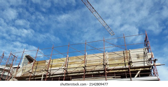 Work Progress On Construction Site Spring Stock Photo 2142809477 ...