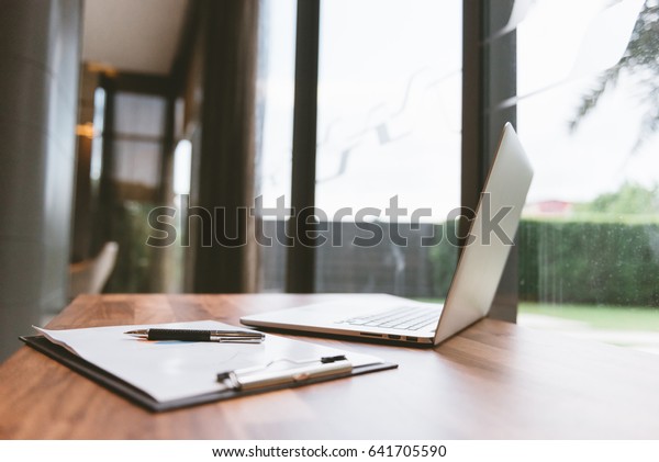 Work Space Computer Laptop Chart On Stock Photo 641705590 | Shutterstock