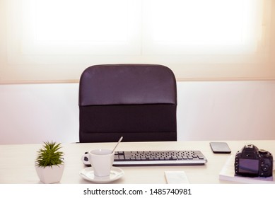 Work Table Desktop Computer Professional Photo Stock Photo 1485740981 ...