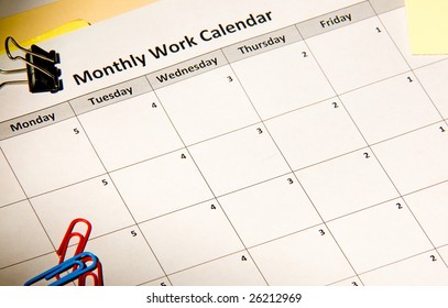 Work Week Countdown Calendar Stock Photo (Edit Now) 26212969
