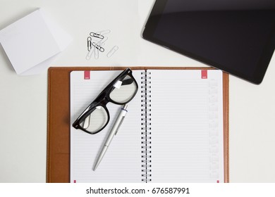 Workdesk White Background Stock Photo 676587991 | Shutterstock