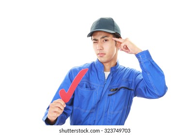 Worker Check Mark Stock Photo 323749703 | Shutterstock