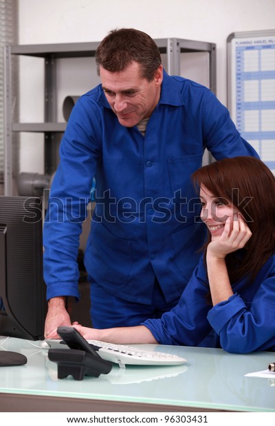 Workers Desk Stock Photo 96303431 | Shutterstock