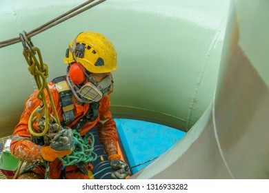 Working Height High Level View Abseiler Stock Photo 1316933282 ...