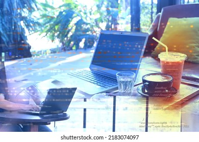 Working On Digital Diagram Program Improvement Stock Photo 2183074097 ...