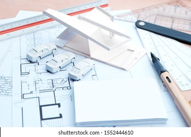 Working On Process House Plan Architect Stock Photo 1552444610 ...
