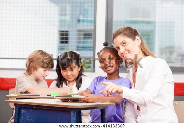 Working Together Elementary School Integration Multi Stock Photo (Edit ...