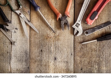 Working Tools Background Image Copy Space Stock Photo (Edit Now) 347260895