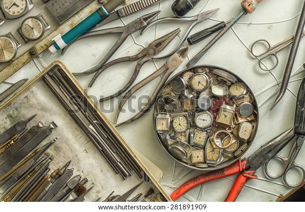 Workplace Watchmaker Watchmaker Tools Stock Photo 281891909 | Shutterstock