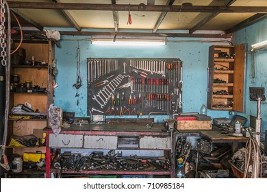 Workshop Scene Tools On Table Board Stock Photo 710985184 | Shutterstock
