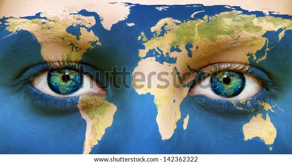 World Face Elements This Image Furnished Stock Photo 142362322 ...