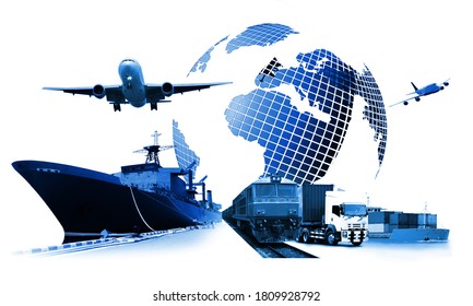 World Logistics There World Map Logistic Stock Photo (Edit Now) 1809928792