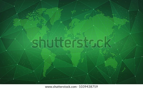 World Map Link Digital Backgrounds Stock Photo 1039438759 | Shutterstock