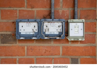 Power_outlet_red_wall Images, Stock Photos & Vectors | Shutterstock