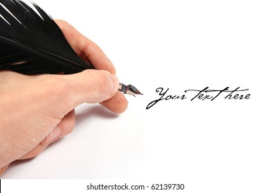 13,110 Hand writing feather Images, Stock Photos & Vectors | Shutterstock