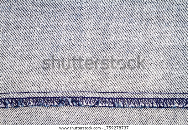Wrong Side Jeans Fabric Back Seam Stock Photo 1759278737 | Shutterstock