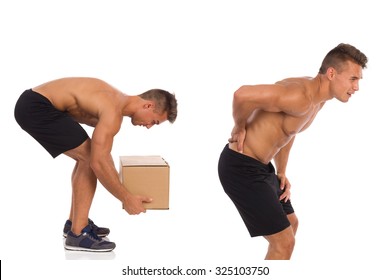 Incorrect Correct Posture While Lifting Weight Stock Photo (Edit Now ...