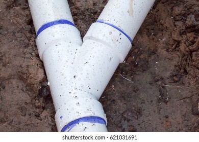 Y Intersection Sewer Pipe Exposed On Stock Photo 621031691 | Shutterstock