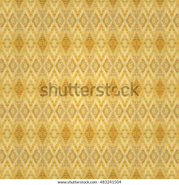 Yellow Bamboo Texture Pattern Backgroundbamboo Pattern Foto de stock ...