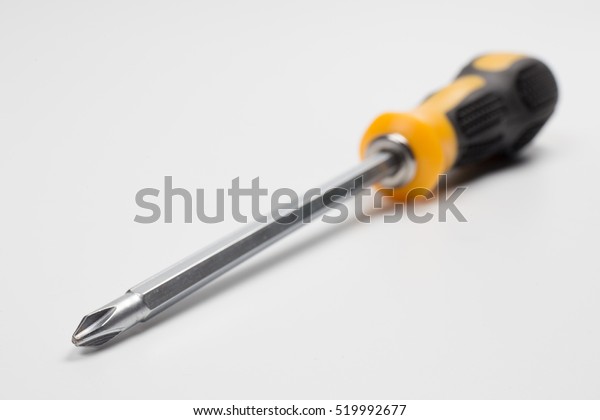 Yellow Black Handled Phillips Screwdriver On Stock Photo (Edit Now ...