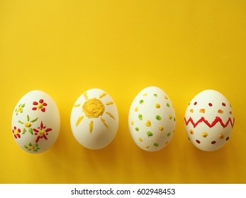 Yellow Easter Eggs Background Stock Photo 602948453 | Shutterstock