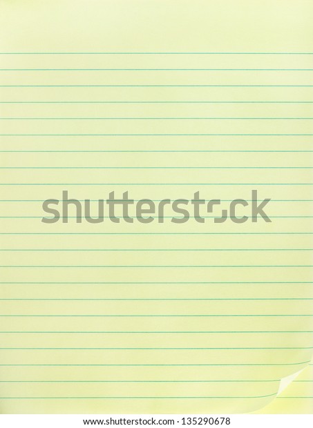 Yellow Note Paper Texture Stock Photo (Edit Now) 135290678