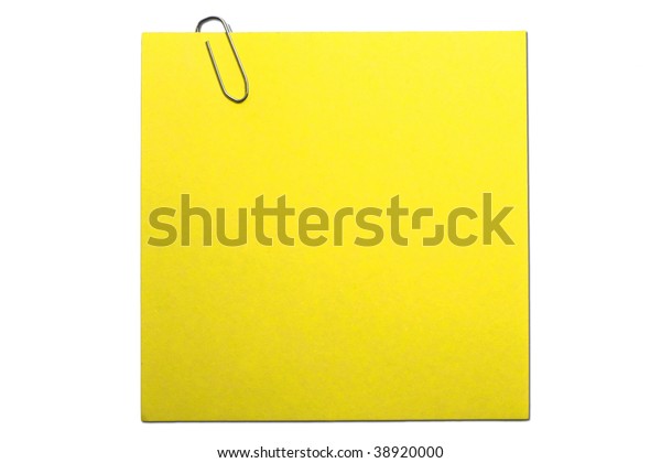 Yellow Notepad Stock Photo (Edit Now) 38920000