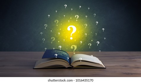 Yellow Question Marks Hovering Over Open Stock Photo (Edit Now) 1079870597