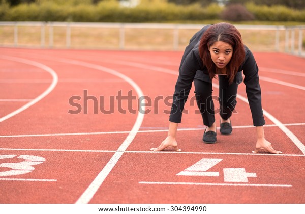 Young Afroamerican Businesswoman Looking Camera While Stock Photo (Edit ... Young Afroamerican Businesswoman Looking Camera While Stock Photo (Edit ...