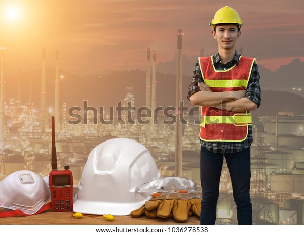 Young Asian Safe Suit Basic Safety Stock Photo (Edit Now) 1036278538
