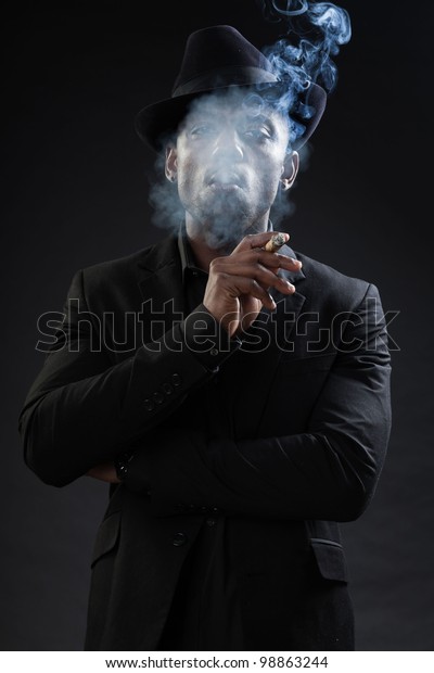 Young Black Man Wearing Suit Hat Stock Photo 98863244 | Shutterstock Young Black Man Wearing Suit Hat Stock Photo 98863244 | Shutterstock
