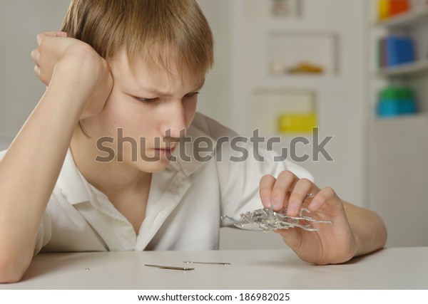 Young Boy Play Mechanic Home Stock Photo (Edit Now) 186982025
