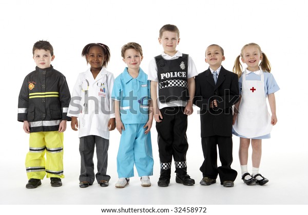 Young Children Dressing Professions Stock Photo 32458972 | Shutterstock
