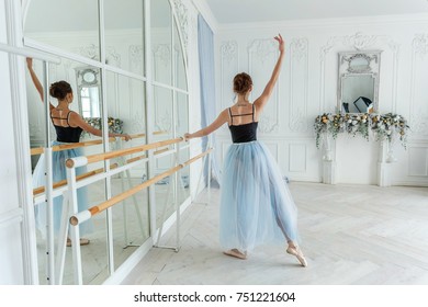 Young Classical Ballet Dancer Side View Stock Photo 751221604 ...