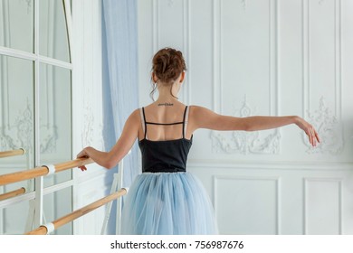 Young Classical Ballet Dancer Side View Stock Photo (Edit Now) 749742724