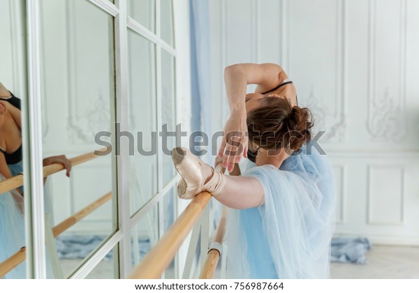 Young Classical Ballet Dancer Side View Stock Photo 756987664 ...