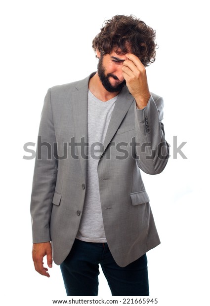 Young Crazy Man Crying Stock Photo 221665945 | Shutterstock