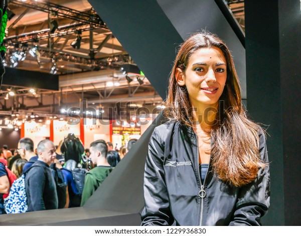Young Good Looking Model Eicma Motor Stock Photo 1229936830 | Shutterstock