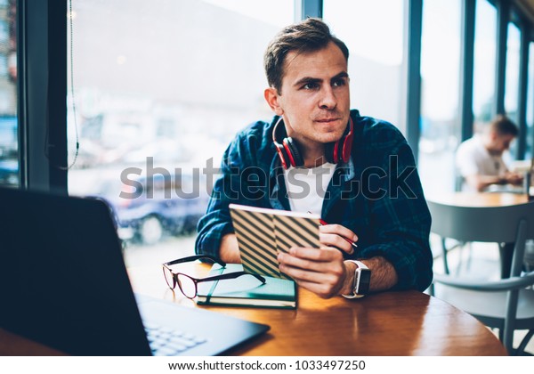 Young Good Looking Professional Programmer Dressed Stock Photo ...