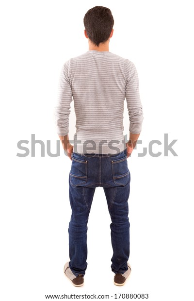 Young Man Back Turned Camera Stock Photo 170880083 | Shutterstock