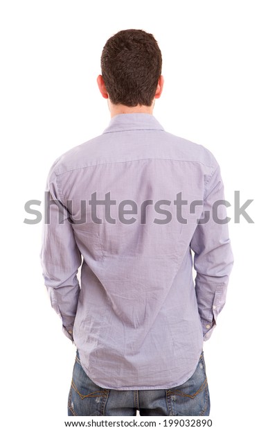Young Man Back Turned Camera Stock Photo 199032890 | Shutterstock