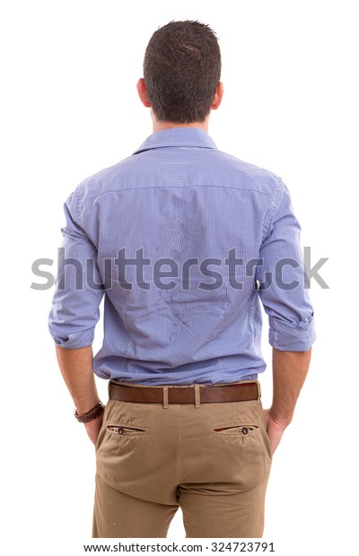 Young Man Back Turned Camera Stock Photo 324723791 | Shutterstock