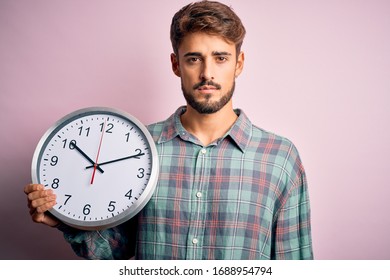Young Man Beard Doing Countdown Using Stock Photo 1688954794 | Shutterstock