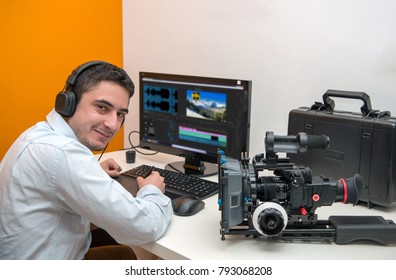 Young Man Designer Using Graphics Tablet Stock Photo 793068208 ...