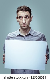 Young Man Looking Goofy While Holding Stock Photo 125268323 | Shutterstock