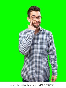 Young Man Pointing His Eye Stock Photo 497732905 | Shutterstock